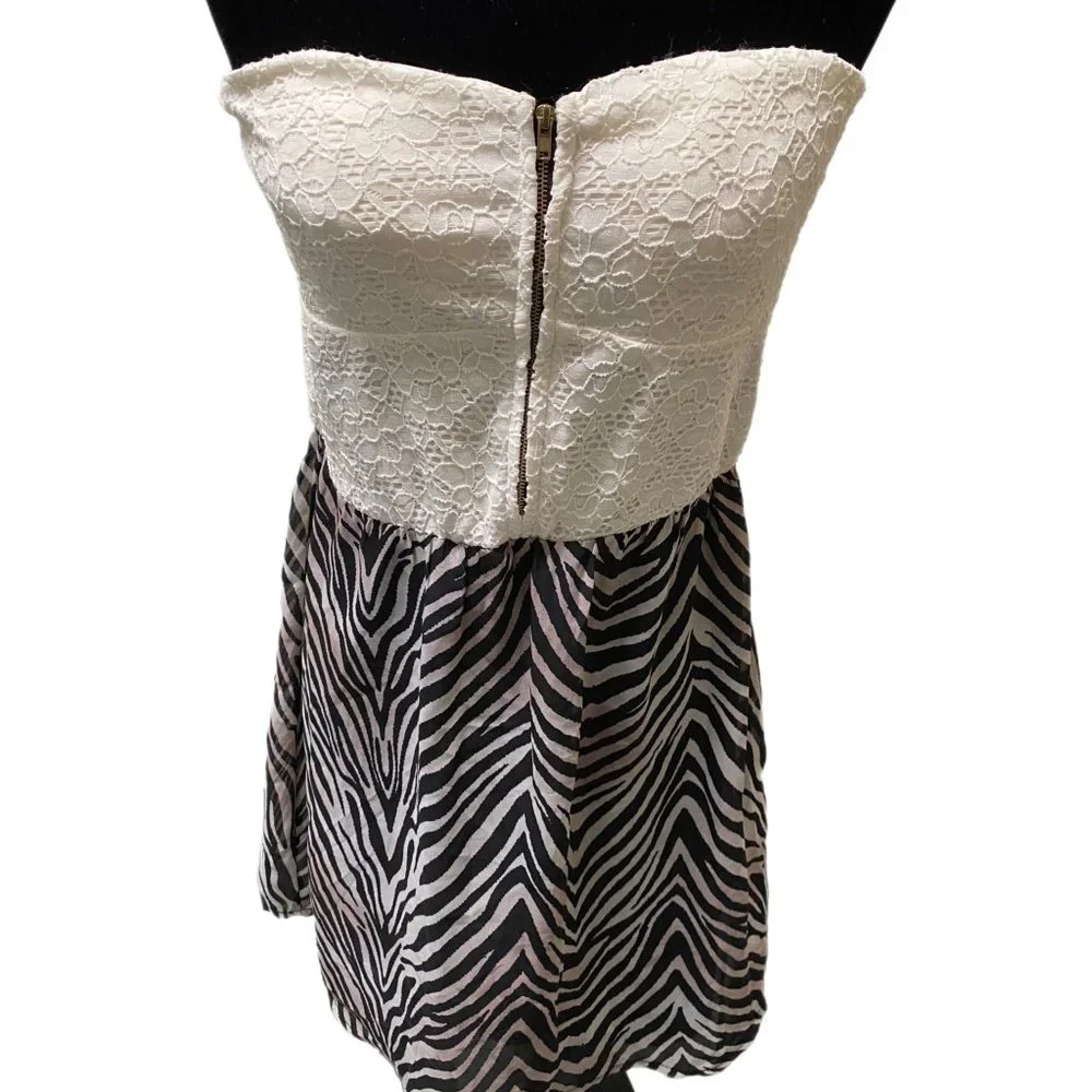 Charlotte Russe | Dresses | C22 Charlotte Russe Sleeveless Zebra Print ...